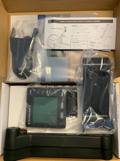 Concept 2 PM 5 retro kit med devise holder til Concept 2 romaskine model E